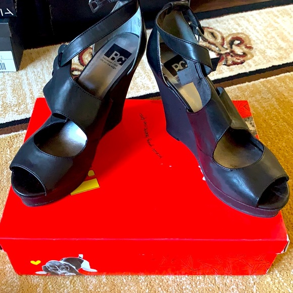 BC Footwear | Shoes | Bc Black Platform Heels | Poshmark